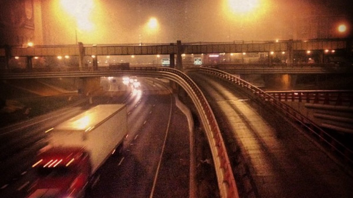 Cierre en el acceso a los carriles reversibles de la autopista Kennedy ...