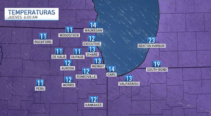 Pronostican drástico descenso de temperatura en Chicago e Indiana ...