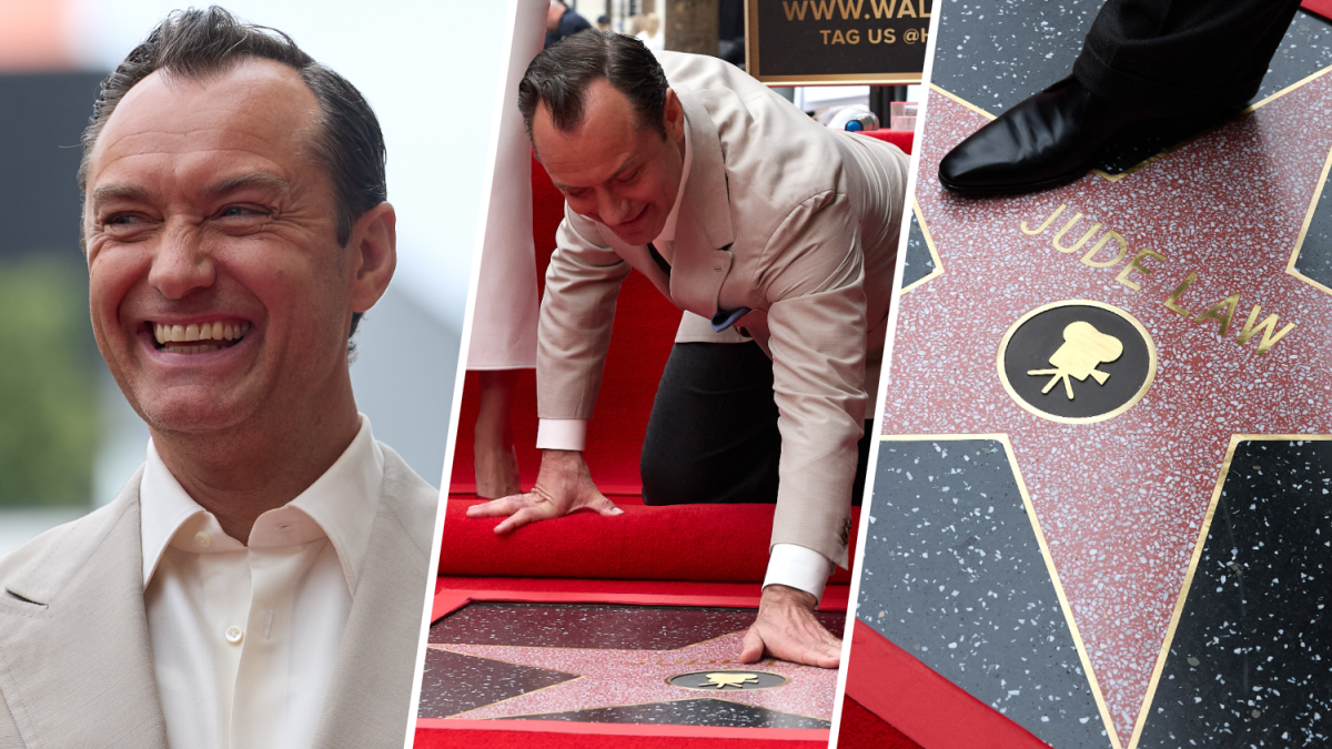 Jude Law recibe estrella en el Paseo de la Fama de Hollywood ...
