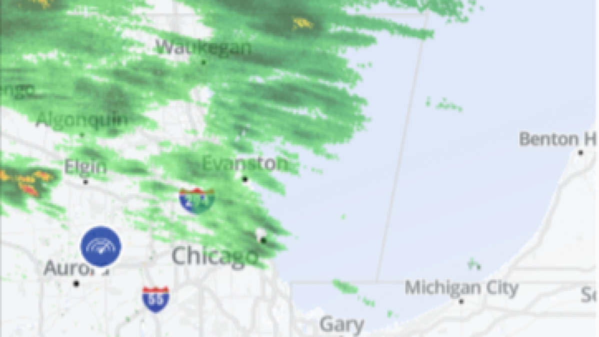 Radar: Sigue el trayecto de las lluvias en el área de Chicago ...